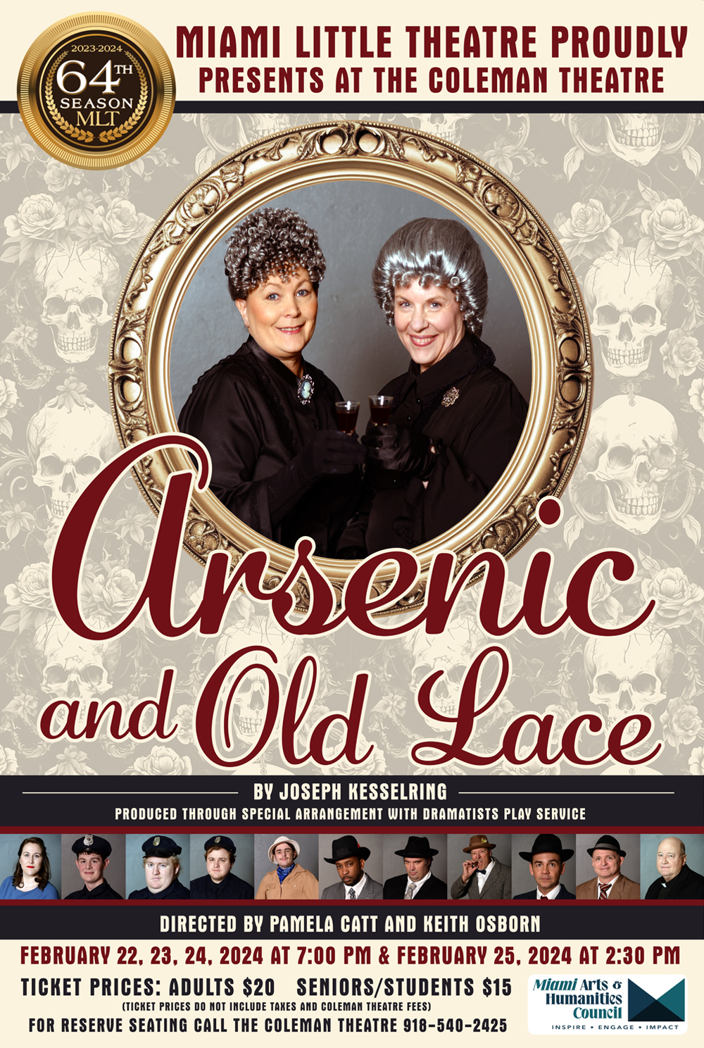 Opening Night! MLT’s “Arsenic and Old Lace” at the Coleman Theatre